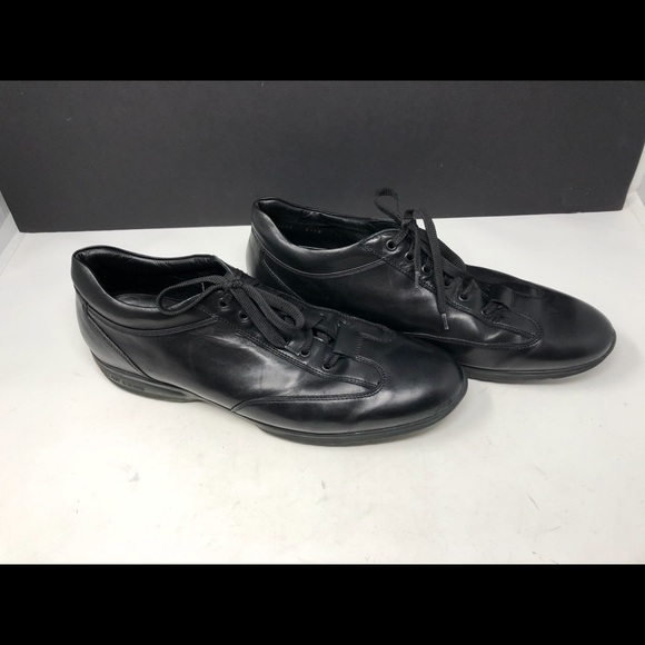 Brian Cress | Shoes | Mens Brian Cress Leather Sneakers In Black | Poshmark